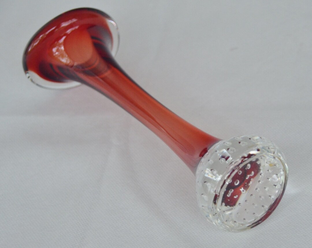 Bud Vase SWEDEN Gorgeous Art Glass Scandinavian Bubble Glass Bud Vase ...