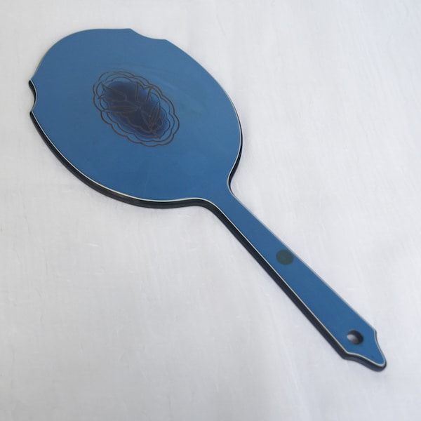 Bakelite Blue Hand Mirror - Etsy
