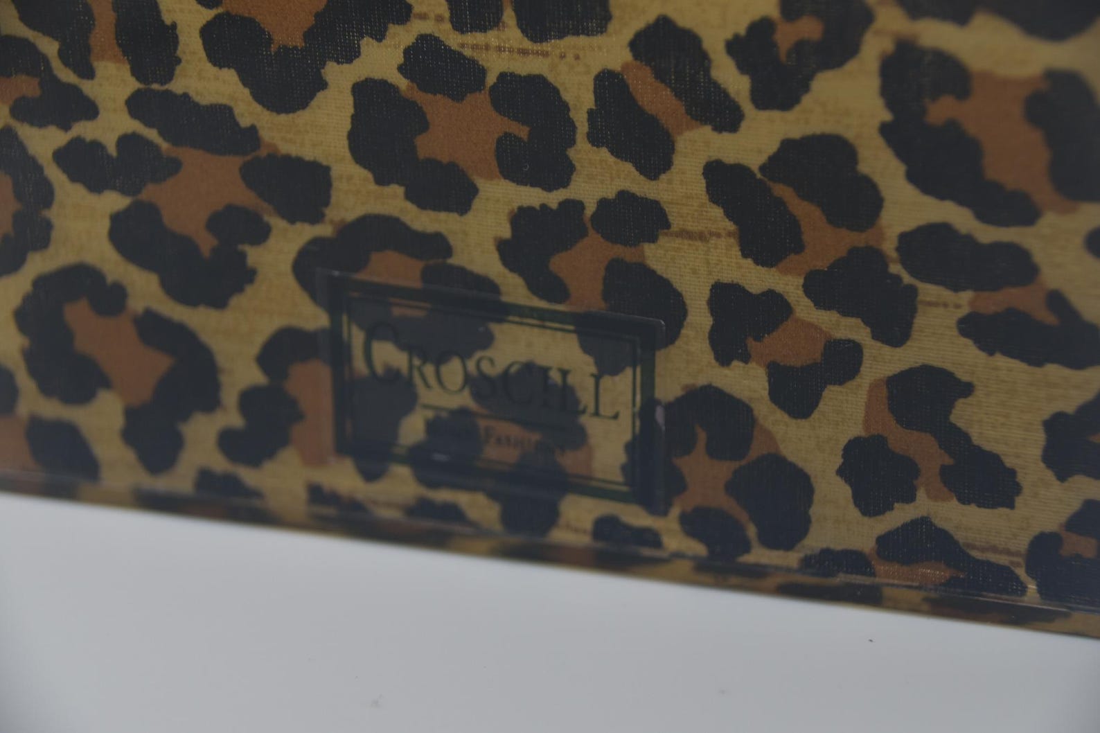 Leopard Cheetah Waste Basket Vintage Croscil 1980s Animal Print Eb4910 ...
