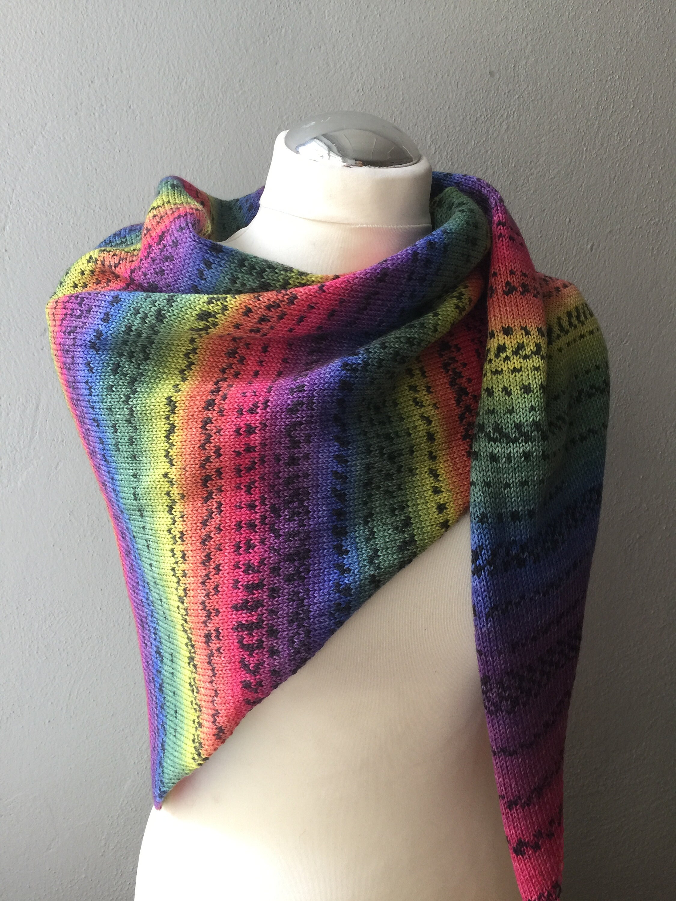 Triangle Cloth rainbow Cloth Stola Shoulder Cloth - Etsy