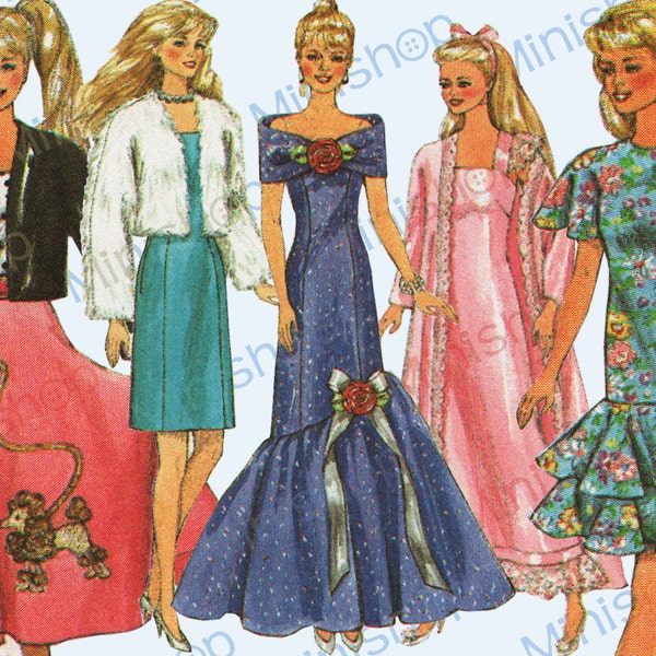 Vintage Barbie Doll Sewing Pattern - Etsy