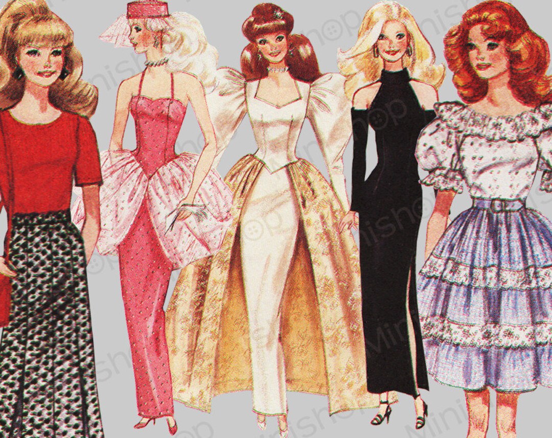Barbie Doll Sewing Pattern: 6876 - Etsy Canada