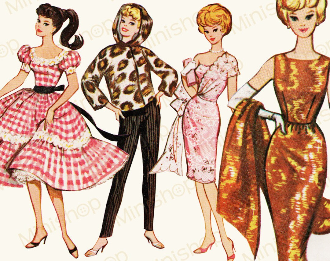 Barbie Doll Sewing Pattern: 7137 - Etsy Canada