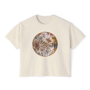 Illustrated Constellation Map Star Card Shirt - Etsy