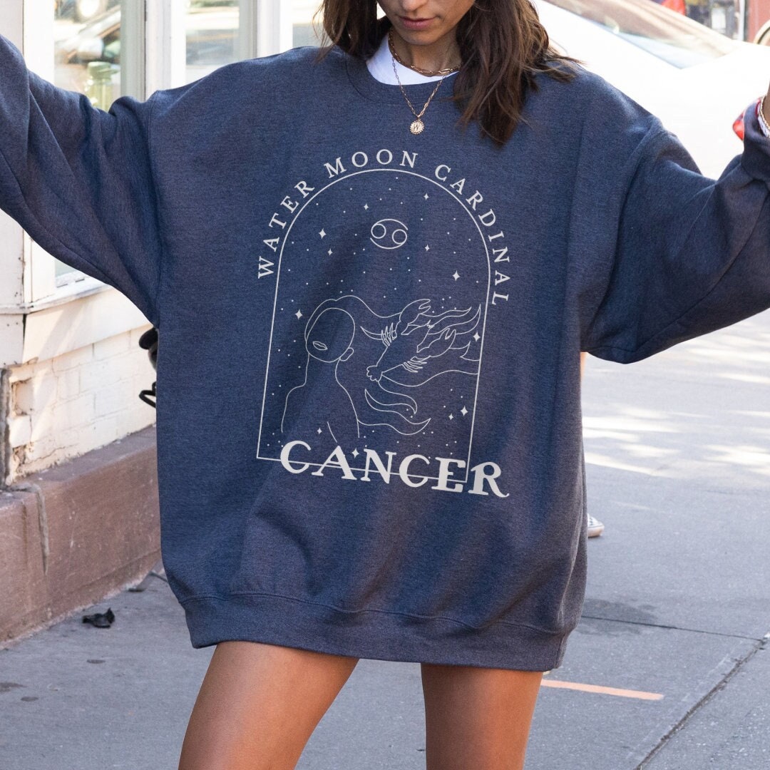 Cancer Sweatshirt, Zodiac Crewneck, Astrology Sweatshirt, Witchy Vibes ...
