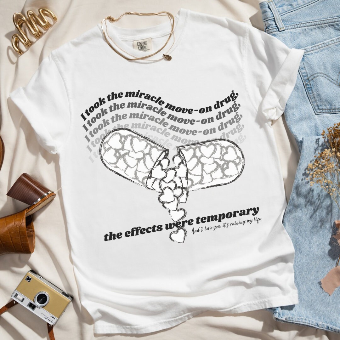 Fortnight Pill Shirt, Vintage Art Shirt, Move on Drug Shirt, Concert ...