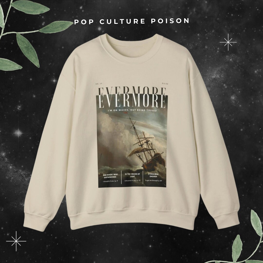 Evermore Shipwreck Swiftie Sweatshirt, Swiftie Merch Crewneck, Taylor ...