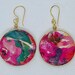 Flower Collage Statement Earrings - Etsy