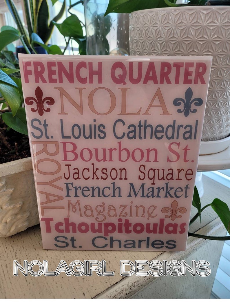 New Orleans Street Sign, Places, Decorative Tile, Nola Landmarks ...