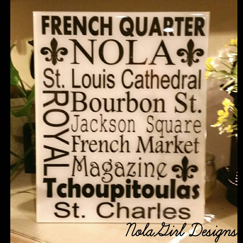 New Orleans Street Sign, Places, Decorative Tile, Nola Landmarks ...