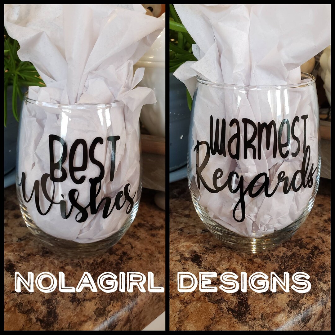 Best Friends Gifts, Best Wishes, Warmest Regards, Wine Glass, David and ...