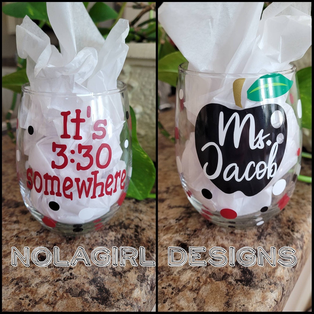 Teacher Wine Glass, Lesson Plan Juice, Teachers Personalized Wine Glass ...