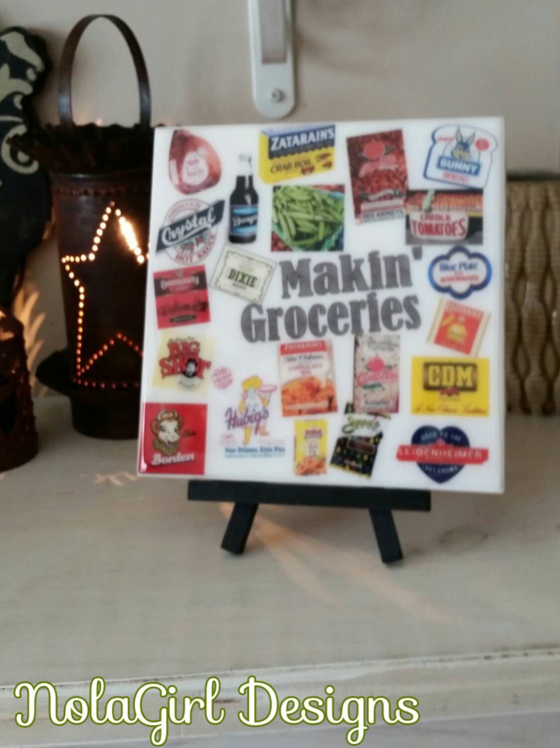 New Orleans, Makin Groceries Sign, NOLA Wall Art, Vintage New Orleans ...