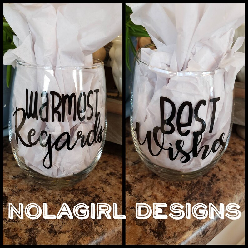 Best Friends Gifts, Best Wishes, Warmest Regards, Wine Glass, David and ...