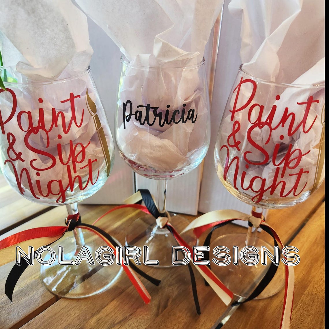 Personalized Paint Splatter Wine Glass: Ladies Night Favors - Etsy