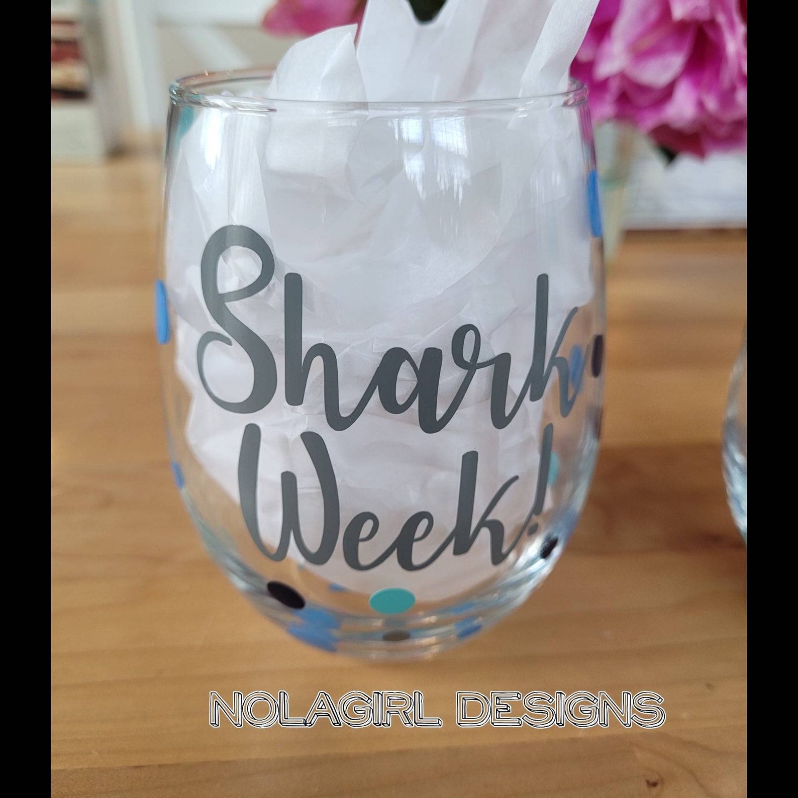 Shark Wine Glass, Sharks, Great Whites, Shark Week Wine Glass, Fun ...