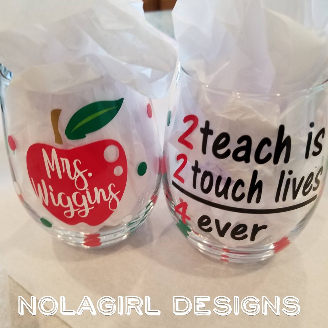 Teacher Appreciation Wine Glass Math Teacher Tumblers - Etsy