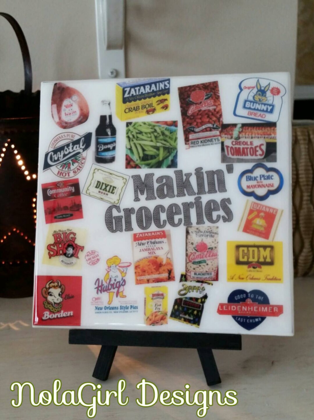 New Orleans, Makin Groceries Sign, NOLA Wall Art, Vintage New Orleans ...