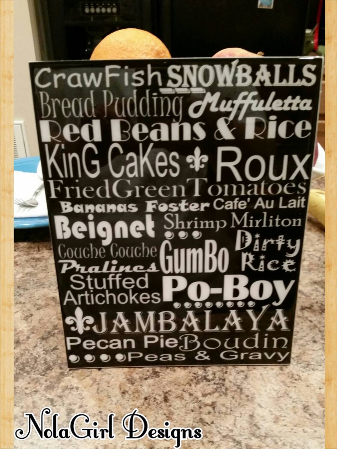 NEW ORLEANS Food Home Decor, Crawfish, Cooking, Subway Print, Kitchen ...