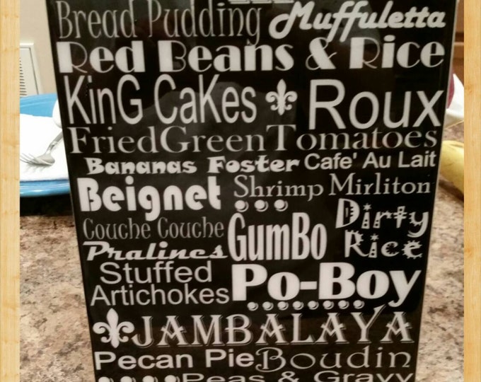 NEW ORLEANS Food Home Decor, Crawfish, Cooking, Subway Print, Kitchen ...