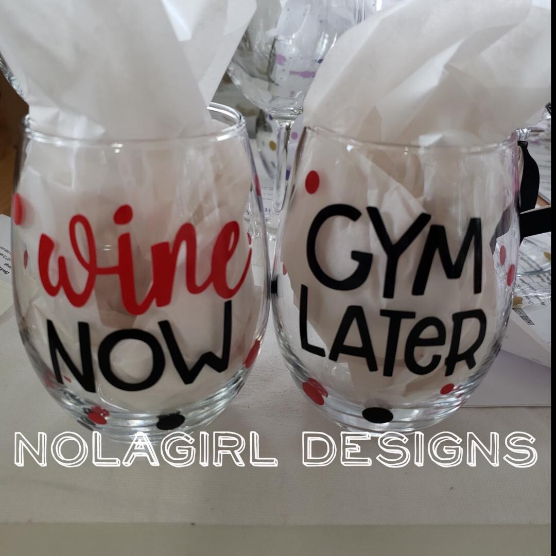 Gym Gift, Workout Wine Glass, Yoga Wine Glass, Weight Lifting Wine ...