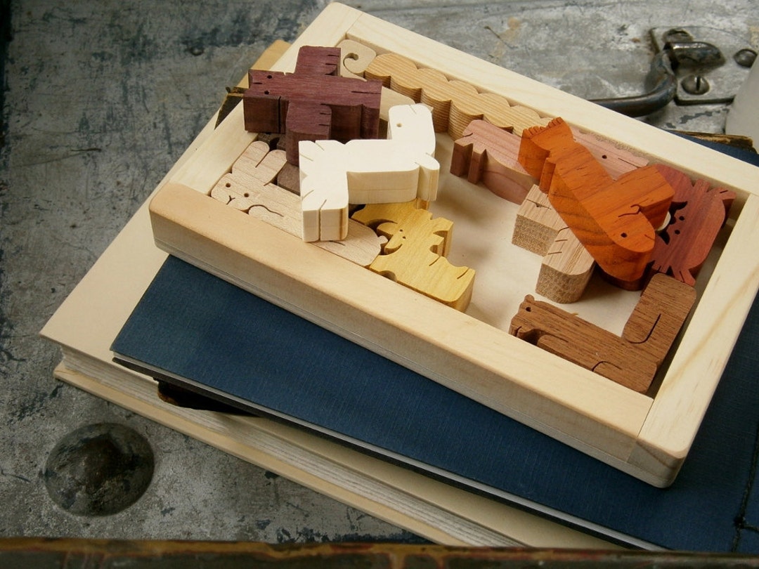 Handmade Wood Puzzle Vibrant Edition 2000 Solutions - Etsy