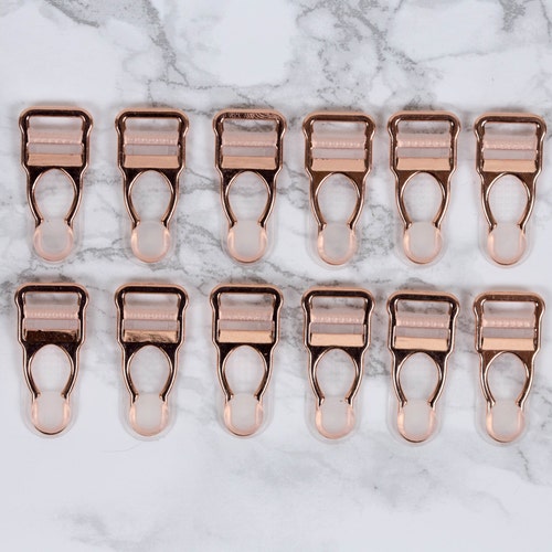 1/2 Rose Gold Garter / Suspender Clips Set of 12 | Etsy