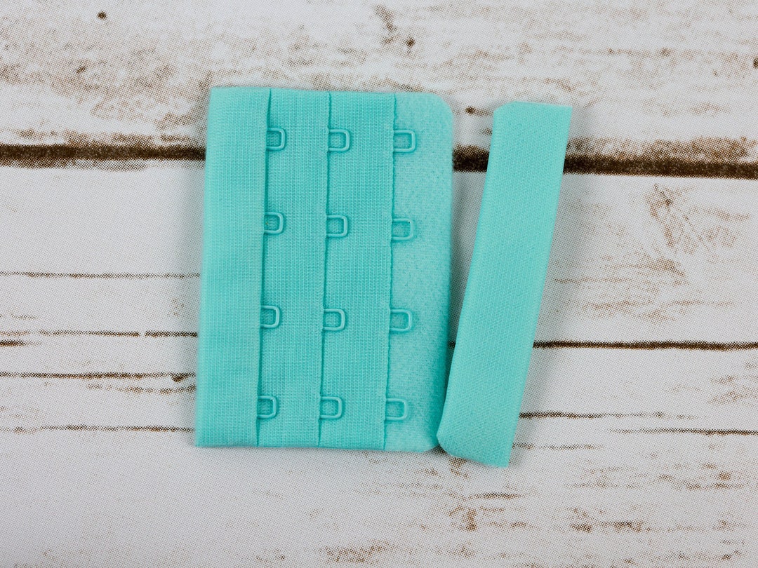 Aruba Aqua 4 Hook and Eye Bra Closures 3" X 2" by the Set or by the ...