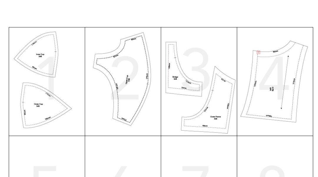 38A Wireless Bra Block Downloadable PDF / Sloper - Etsy