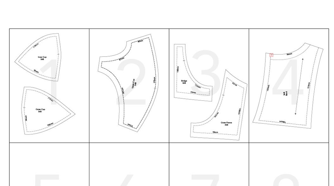 32C Wireless Bra Block Downloadable PDF / Sloper | Etsy