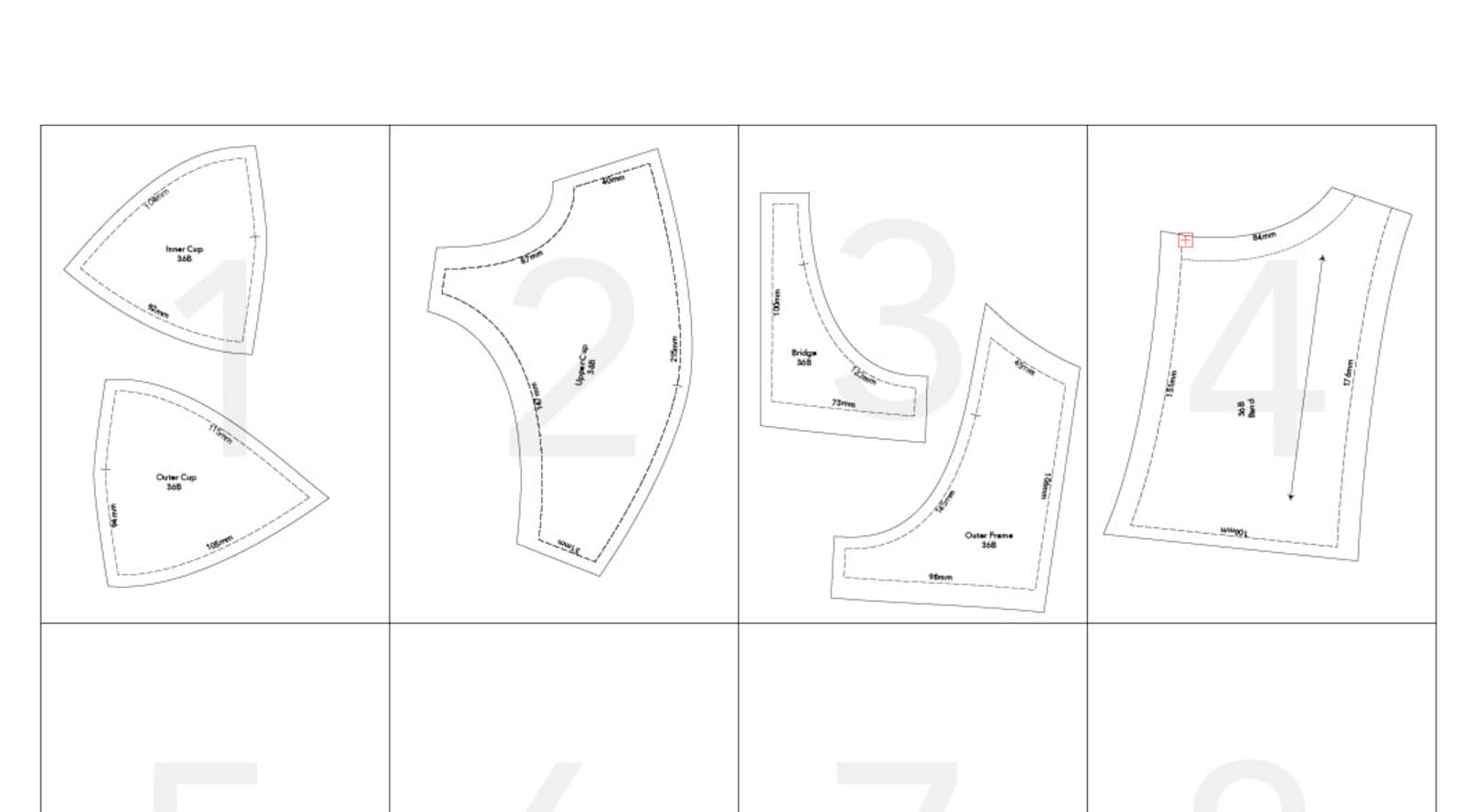 32C Wireless Bra Block Downloadable PDF / Sloper | Etsy