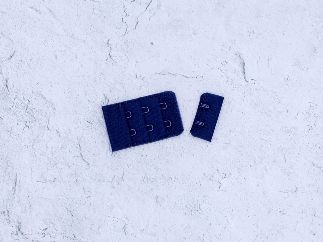 Navy Blue 2 Hook and Eye Bra Closures 1.25" X 2" for Bra Making ...