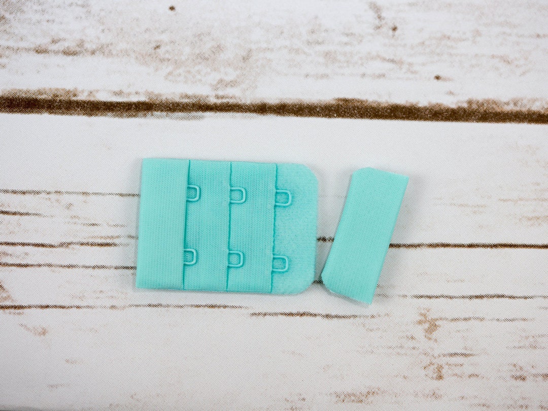 Aruba Aqua 2 Hook and Eye Bra Closures 1.5" X 2" by the Set or by the ...