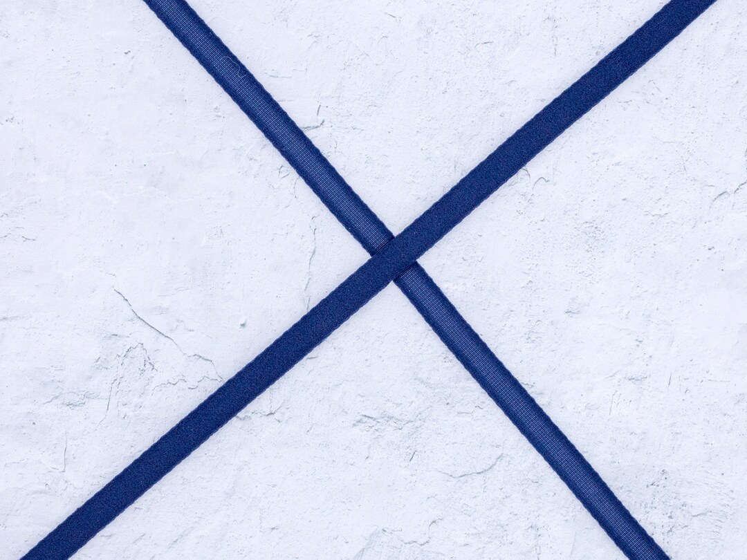 1 Yard 3/8" Navy Blue Plush Underwire Channeling / Casing for Bra ...