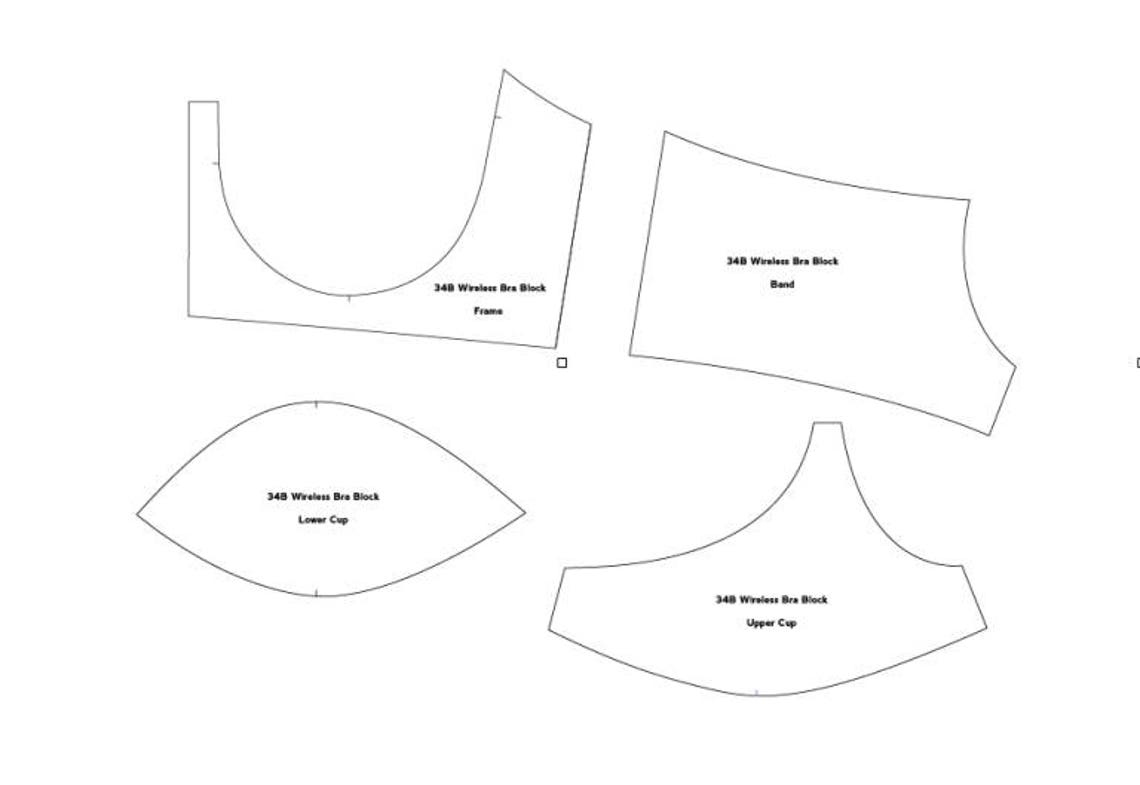 32C Wireless Bra Block Downloadable PDF / Sloper | Etsy