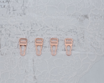 1/2 Rose Gold Garter / Suspender Clips Set of 12 | Etsy