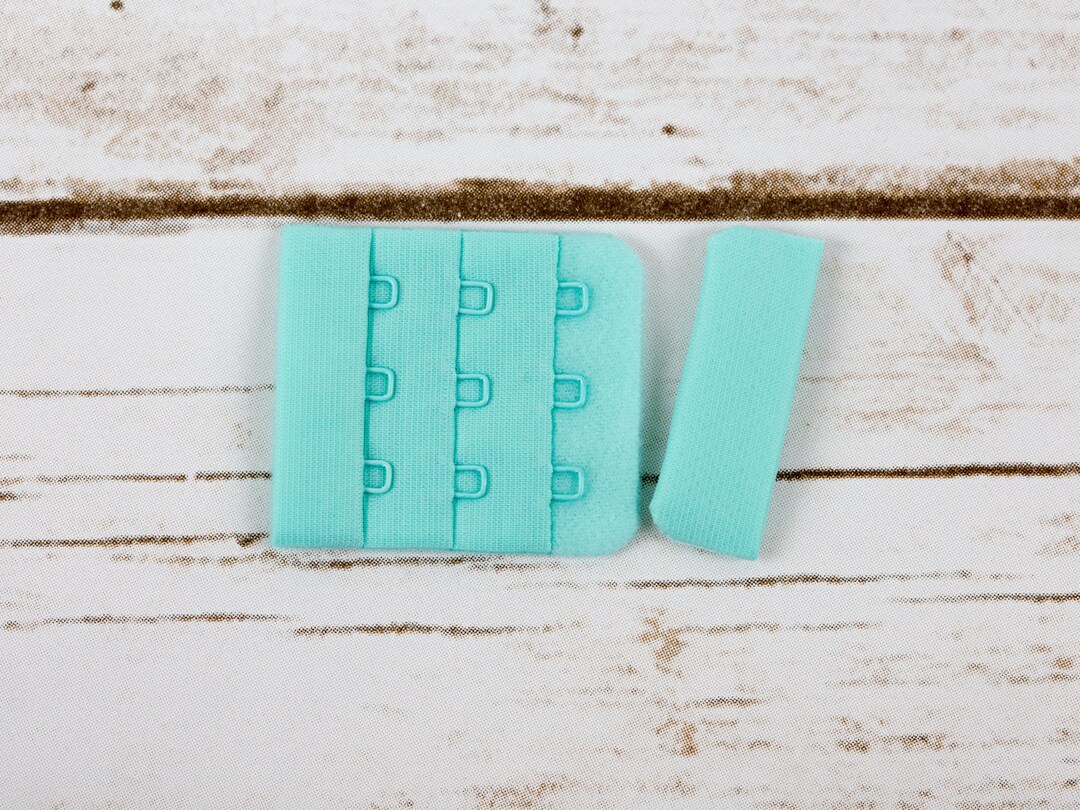 Aruba Aqua WIDE 3 Hook and Eye Bra Closures 2.25" X 2" by the Set or by ...