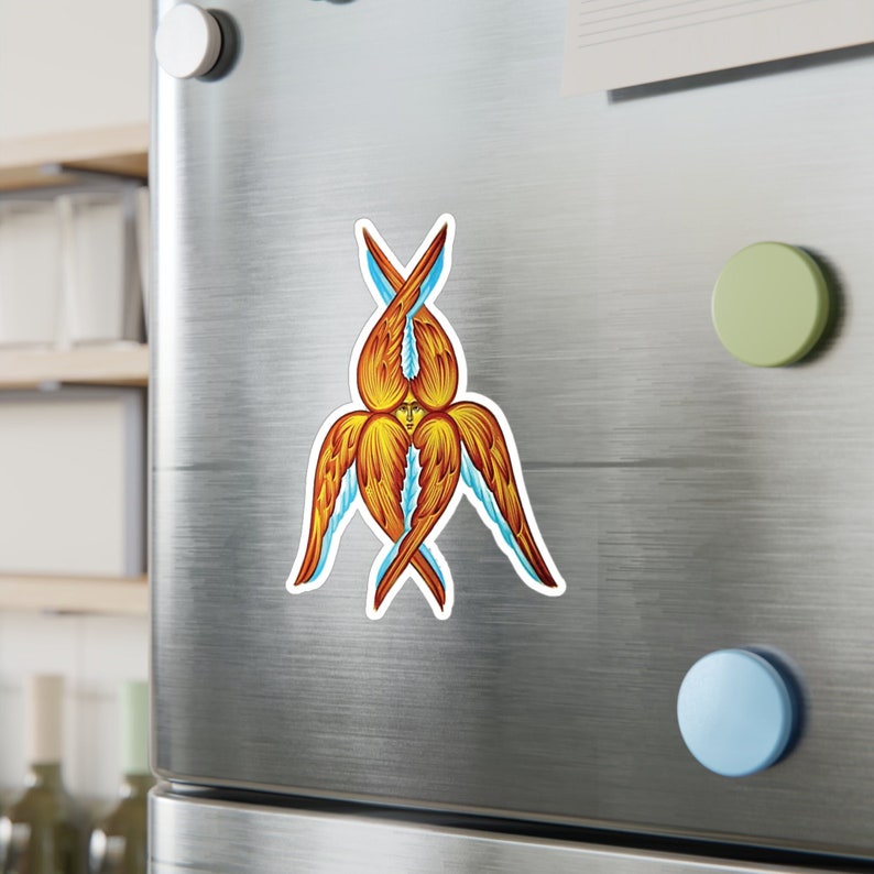 Seriph Angel Orthodox Sticker - Kiss-cut Vinyl Decal, Religious Decal ...