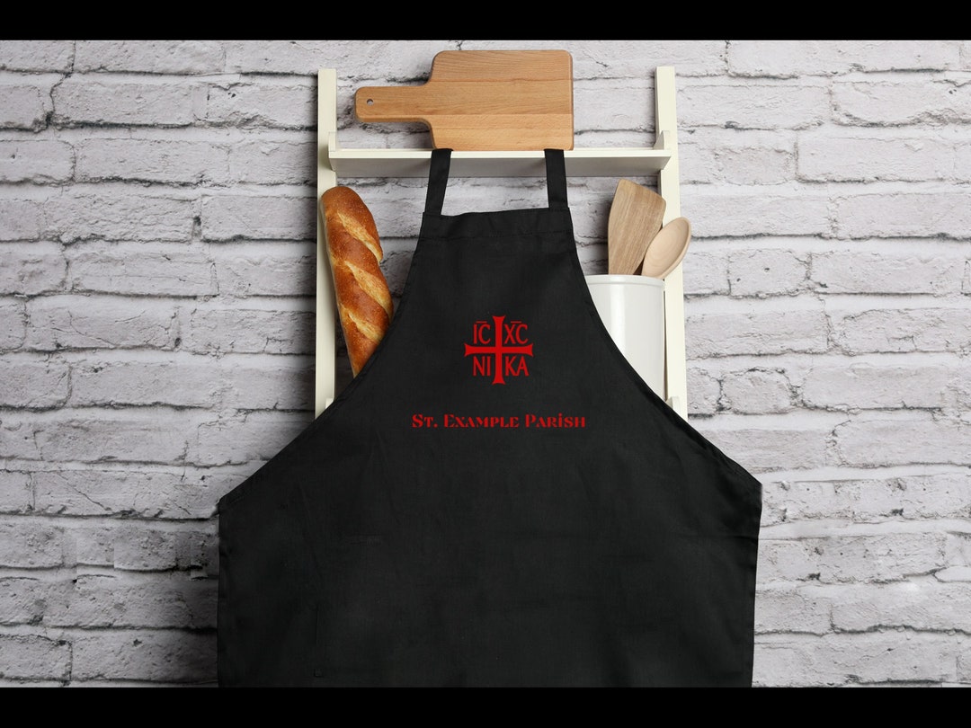 Parish Apron, Church Apron, Custom Apron, Custom Text Apron ...
