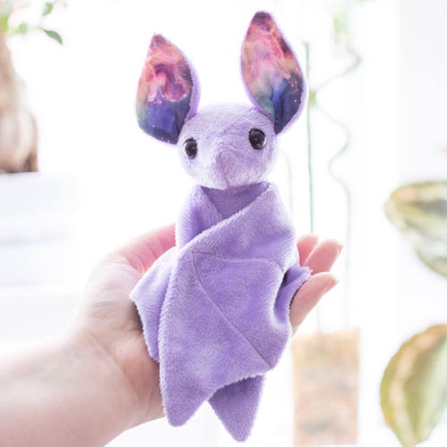 White Starry Bat Companion Hard Enamel Pin | Etsy