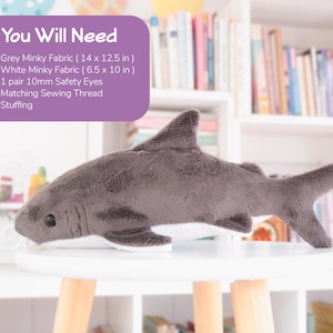 Shark Plush Sewing Pattern - PDF Digital Download - No Physical Items ...
