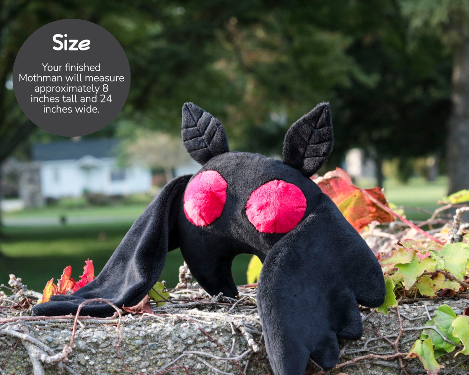 Mothman Plush Sewing Pattern - PDF Digital Download - No Physical Items ...