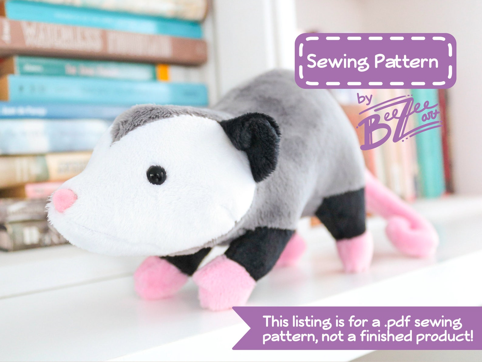 Stuffed Animal Opossum Sewing Pattern PDF Digital Download - Etsy