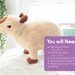 Capybara Stuffed Animal Sewing Pattern PDF Digital (Download Now) - Etsy