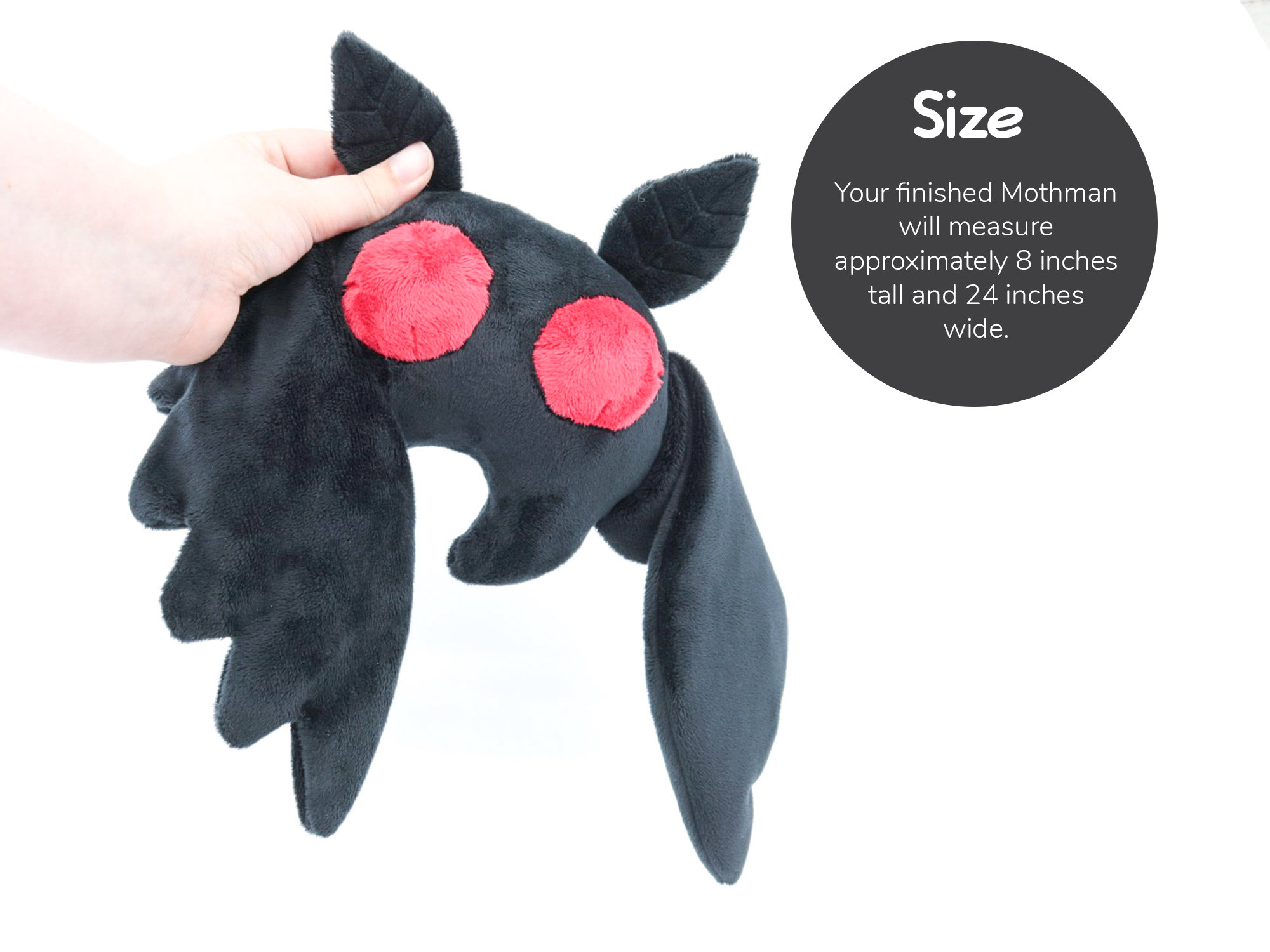 Mothman Stuffed Animal Sewing Pattern PDF Digital Download | Etsy Canada