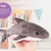 Shark Plush Sewing Pattern - PDF Digital Download - No Physical Items ...