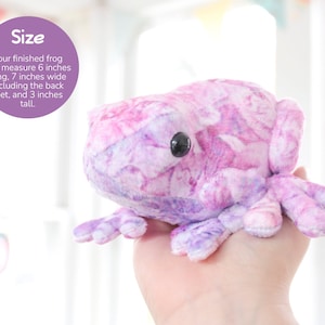 Frog Sewing Pattern - PDF Digital Download - Plush Sewing DIY Project ...