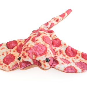 Pepperoni Pizza Stingray Stuffed Animal Plush Toy - Etsy