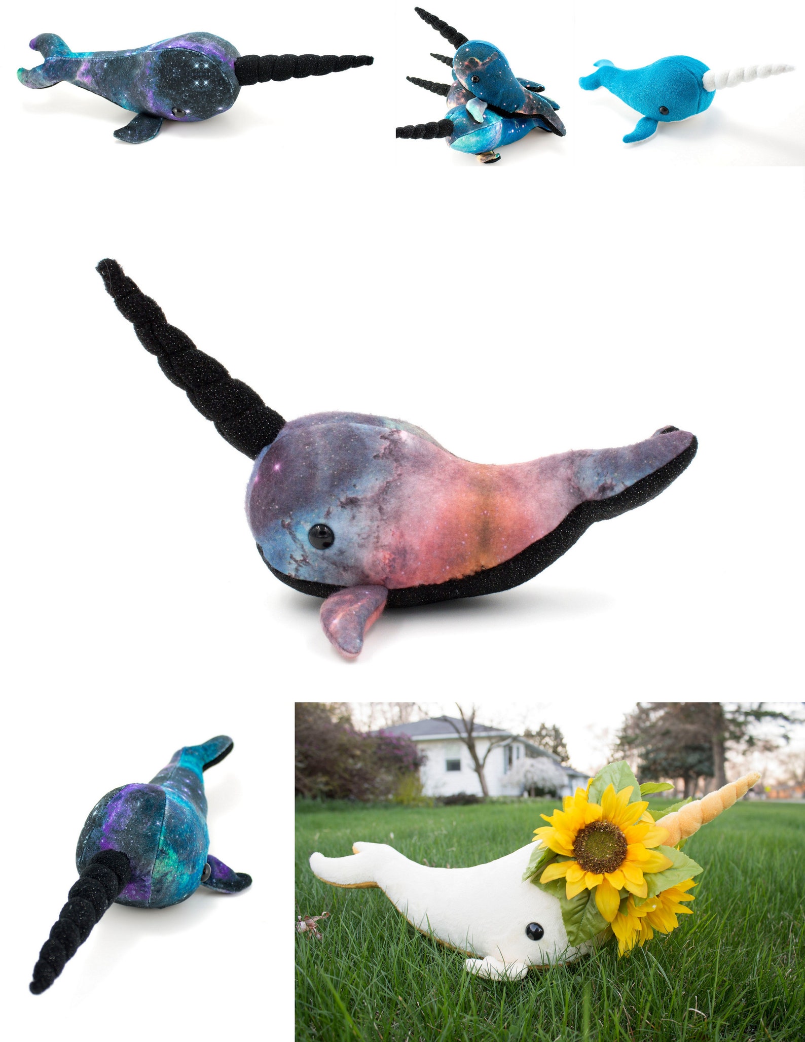 Narwhal Stuffed Animal Sewing Pattern PDF Digital Download - Etsy