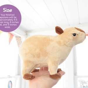 Capybara Stuffed Animal Sewing Pattern - PDF Digital Download - No ...
